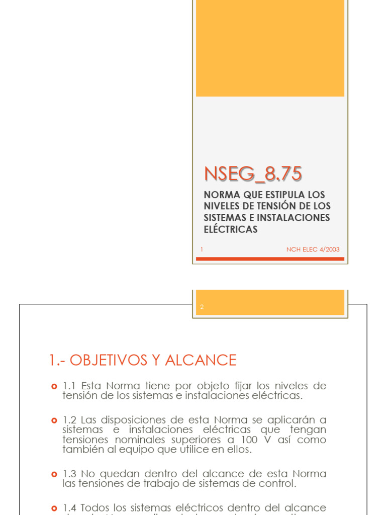 Nseg - 8.75 | PDF | Cableado eléctrico | voltaje