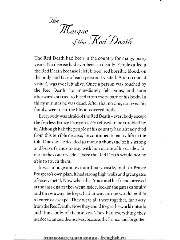 The Masque of the Red Death | PDF