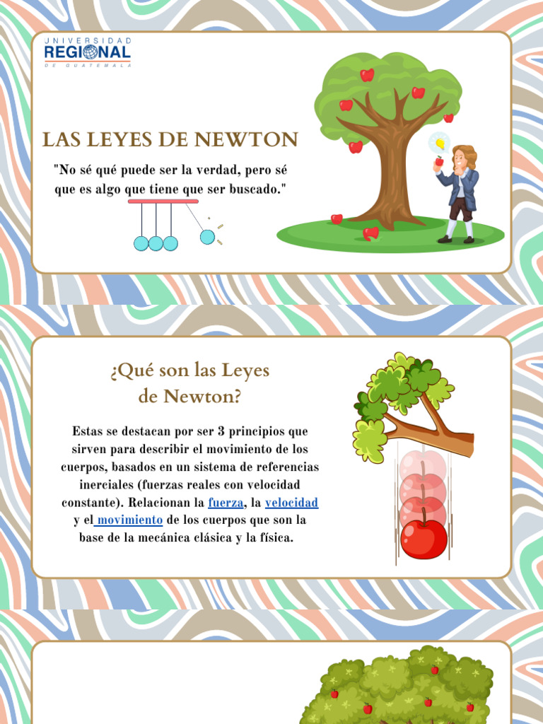 Presentación Las Leyes de Newton.pdf | PDF | Fuerza | Las leyes del ...
