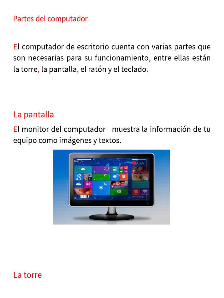 Partes del Computador Básico | PDF
