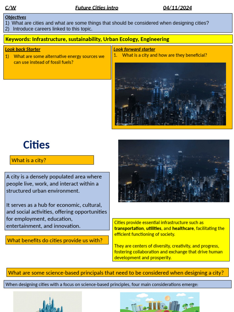 Future Cities Intro Pdf Infrastructure Sustainability