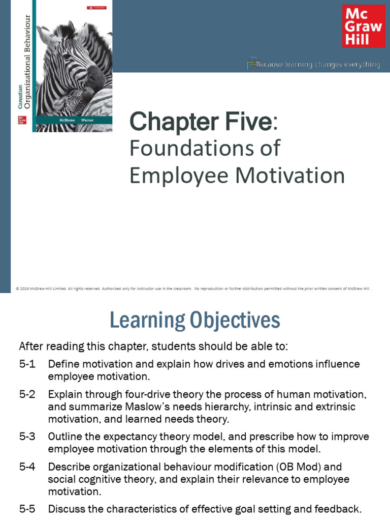 McShane 12e - CH05 - FINAL | PDF | Motivational | Motivation