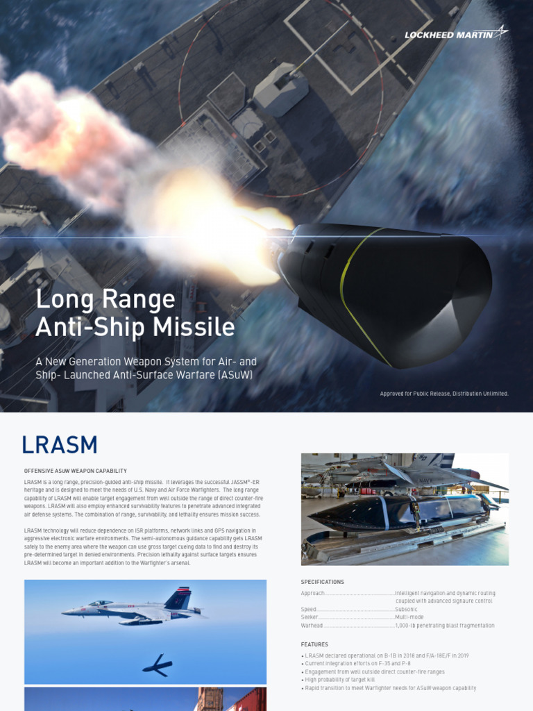 22-14207-ADSW - LRASM - Product Card Updates | PDF | Military | Missile ...