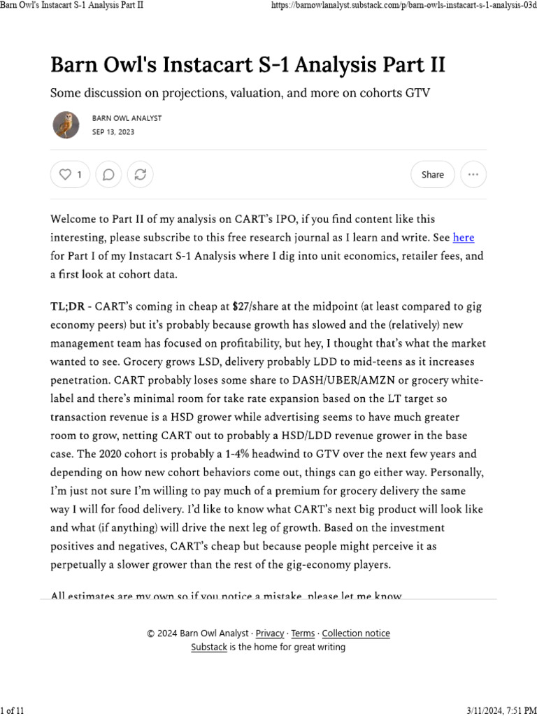 Barn Owl Substack PT 2 | PDF