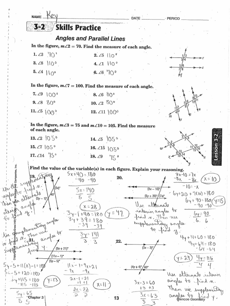 Chapter 3 Review (Part II) (Answer Key) | PDF