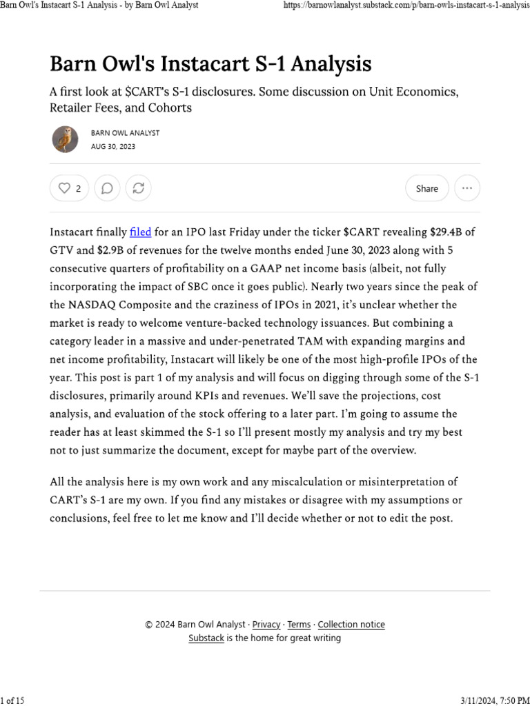 Barn Owl Substack pt 1 | PDF