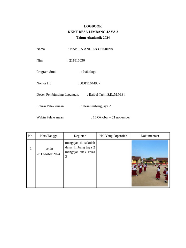 Logbook 4 | PDF