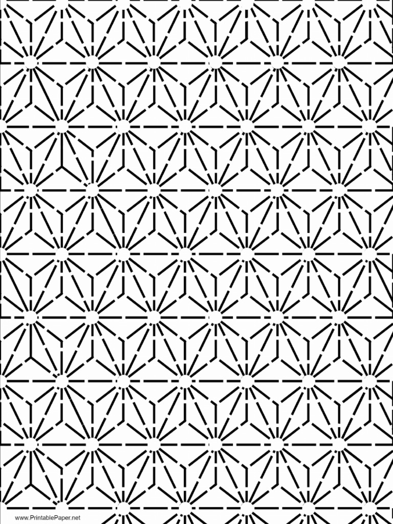 Sashiko Hemp Leaf Pattern | PDF