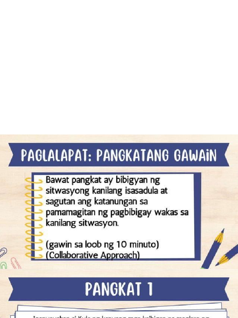 Pangkatang Gawain Quarter 2 Aralin 5 | PDF