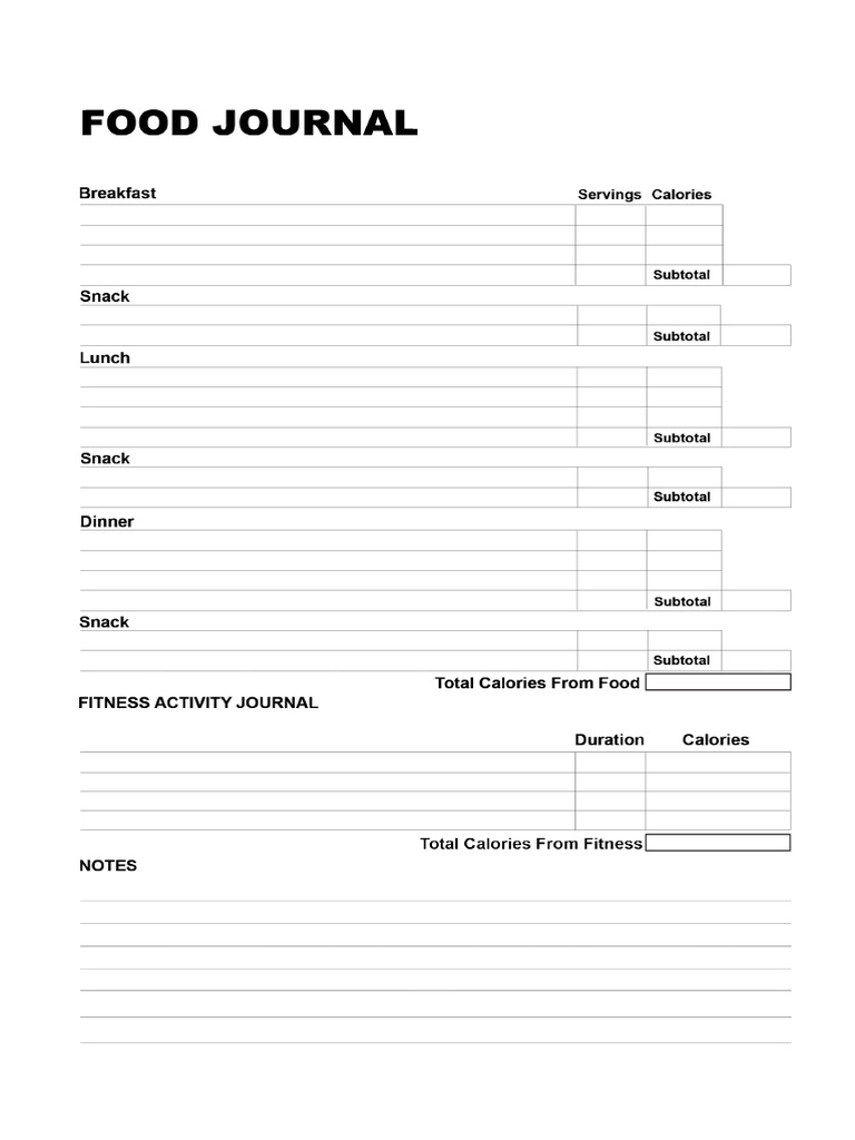 FoodJournal 6x9 90 Bleed | PDF