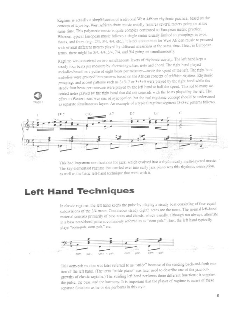 John Valerio Stride Swing Piano Method | PDF