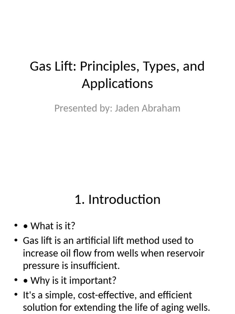 Gas Lift Techniques for Oil Wells | PDF