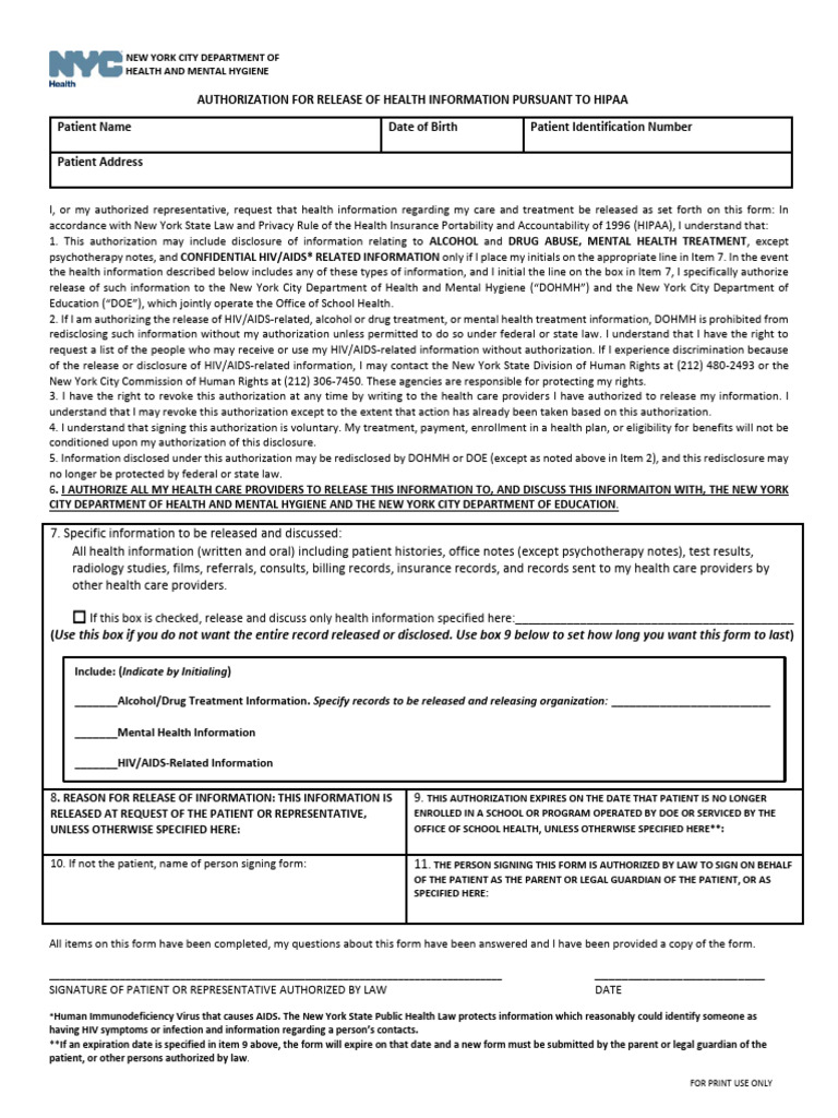 BLANK HIPAA-authorization-for-release-of-health-information-pursuant-to ...