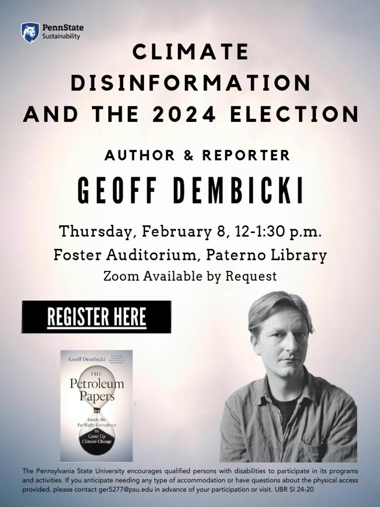 Dembicki Opening Talk Flyer | PDF