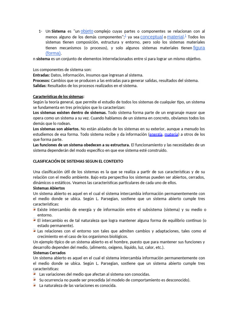 Taller Nro 2 Organizacion y Sistema | PDF | Comunicación | Sistema
