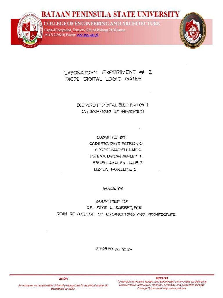 DigiElecs1 Group2 LabRepAct2 | PDF