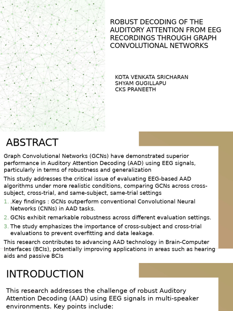 Robust EEG Auditory Attention Decoding | PDF | Electroencephalography ...