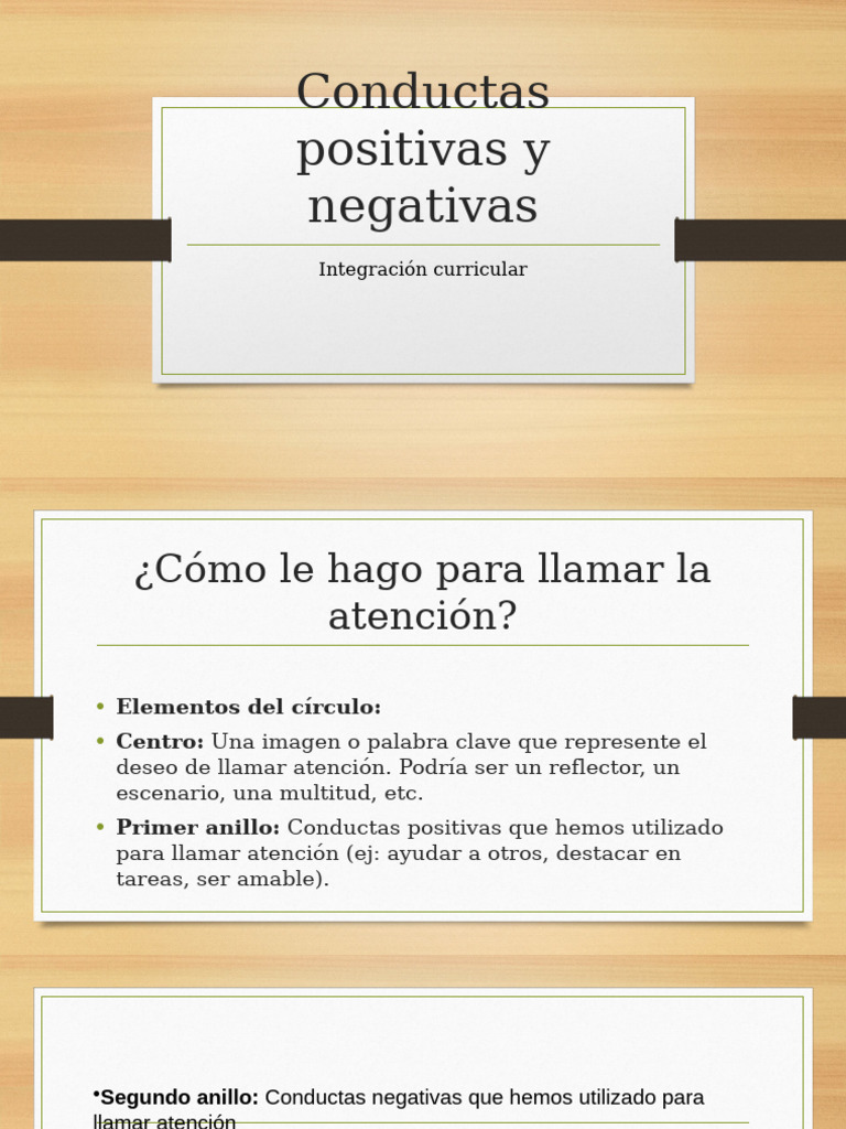 3 sesón Conducta positiva y negativa | PDF