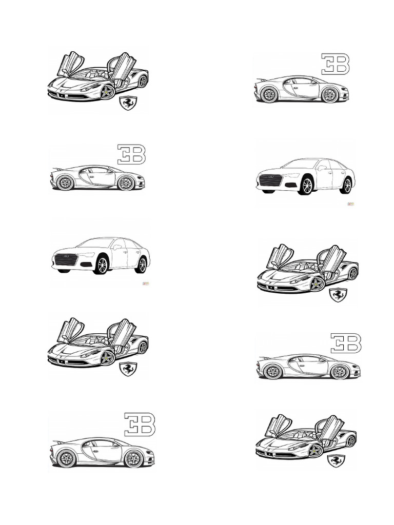 Toddler Matching Car Worksheet | PDF