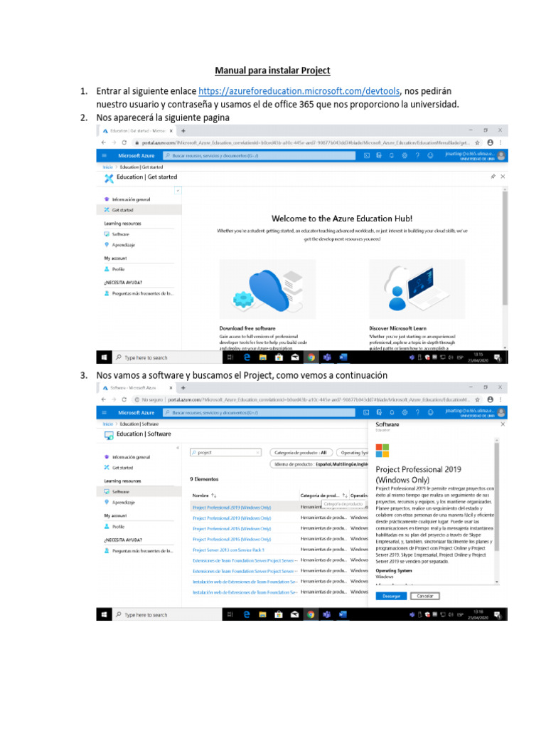 Manual para instalar Project_v3 | PDF