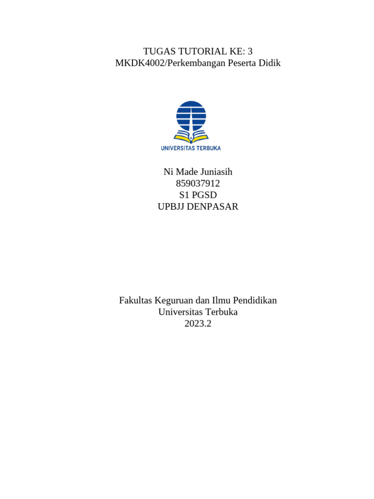 Tugas 3 - PPD - Ni Made Juniasih - 859037912 | PDF