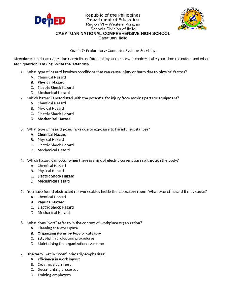 Grade 7 - Exploratory (ICT) | PDF | Hazards | Disk Storage