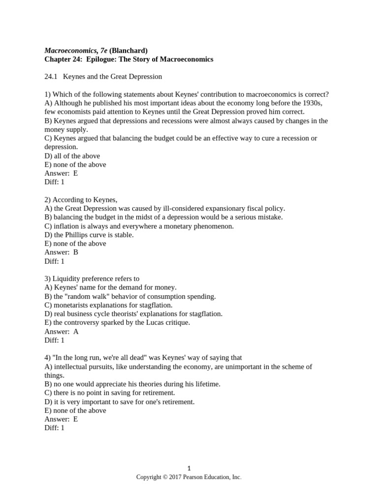 Macroeconomics: Insights from Keynes | PDF | Macroeconomics | Economics