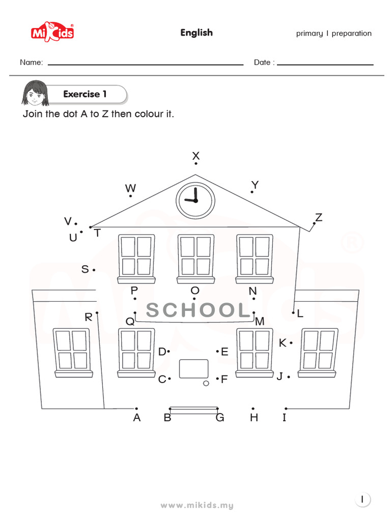 Primary 1 English Preparation Exercises | PDF | Family | Childhood