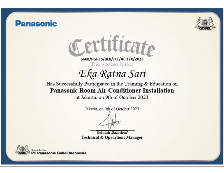 Panasonic Installation | PDF