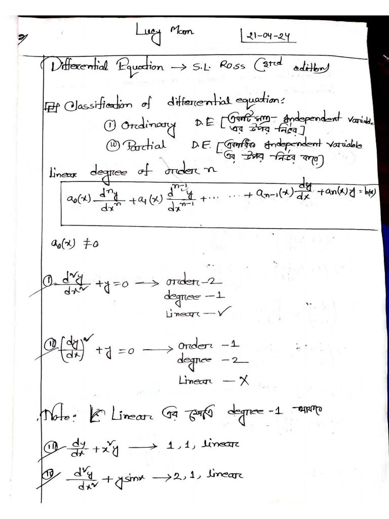 Differential Equation 23.1 | PDF