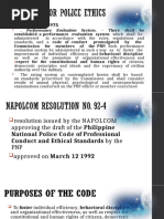 PNP Code of Professional Conduct | PDF | Loyalty | Integrity