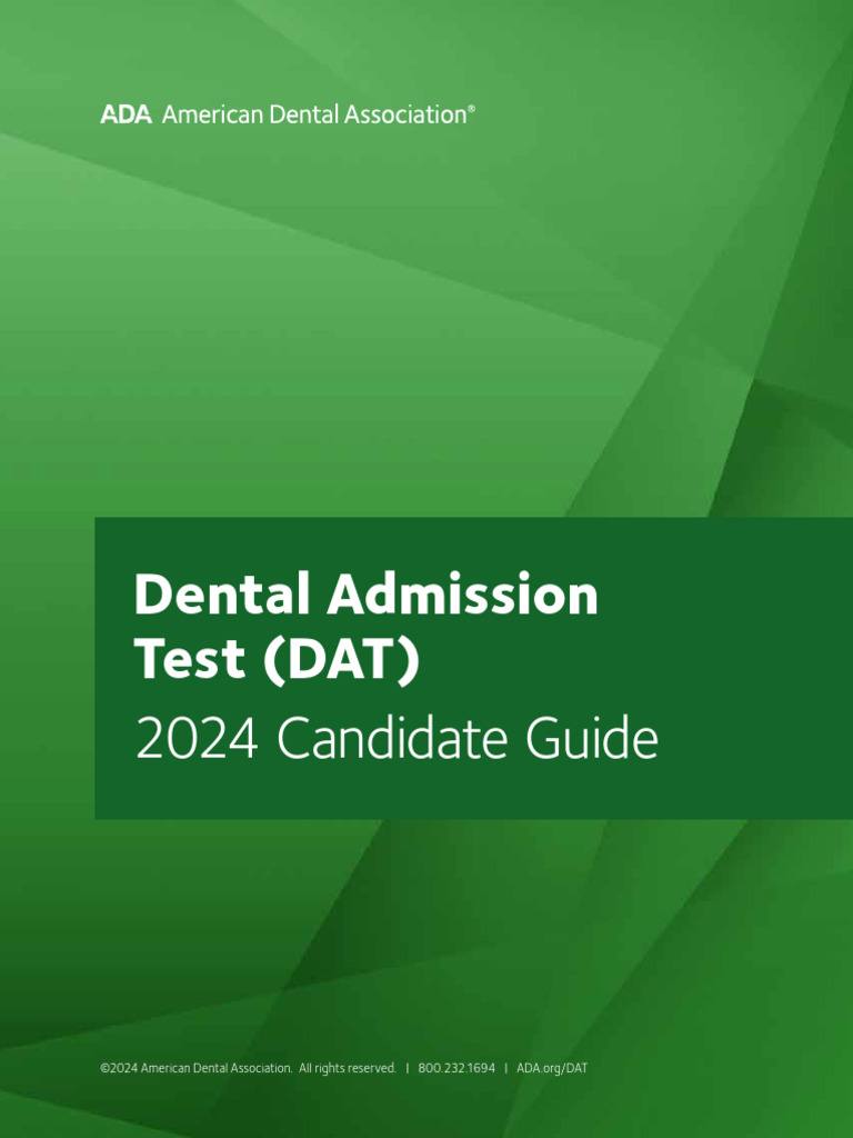 dat_examinee_guide | PDF | Chemical Reactions | Identity Document