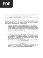 Declaration Under Section 194C 6 For Non Deduction of TDS | PDF