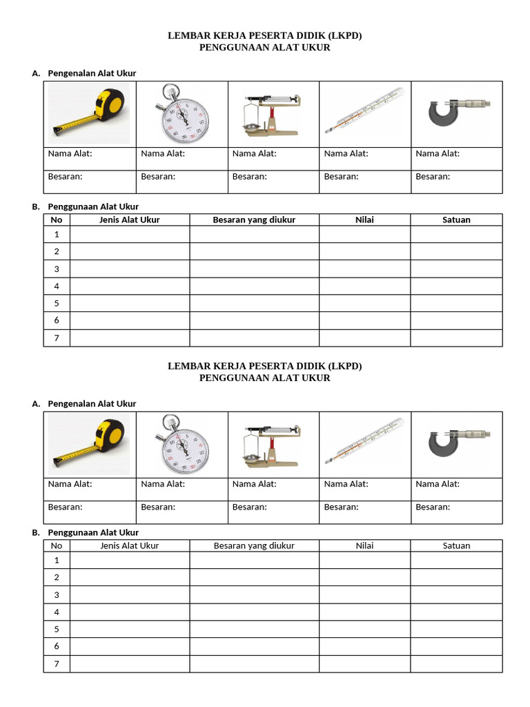 LKPD ALAT UKUR | PDF