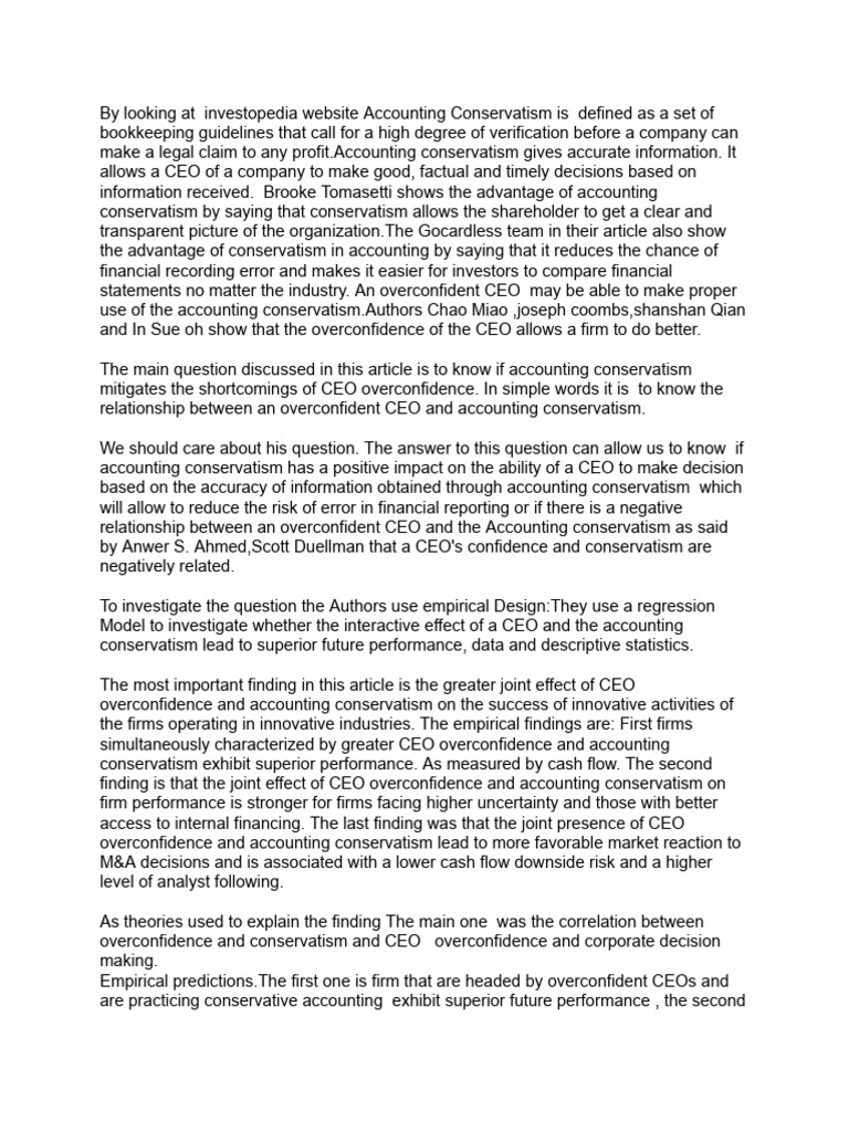 write up 3 | PDF | Risk | Accounting