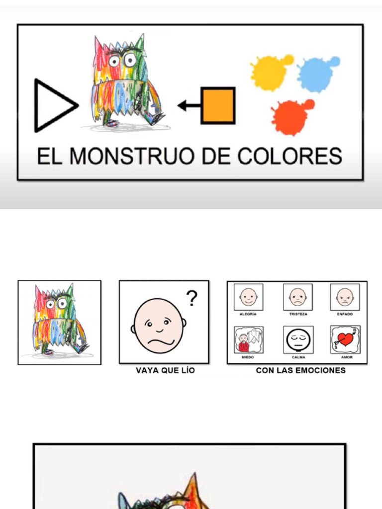 Monstruo de Colores PICTOGRAMA | PDF