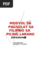 Masining at Karaniwang Paglalarawan | PDF