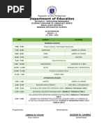 Class Program Grade 4-6 SY2024-2025 | PDF | Learning | Teaching