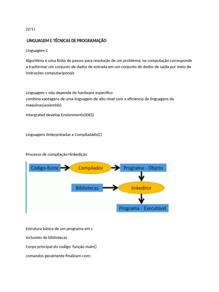 Introdução à Linguagem C e Programação | PDF | Linguagem de programação ...