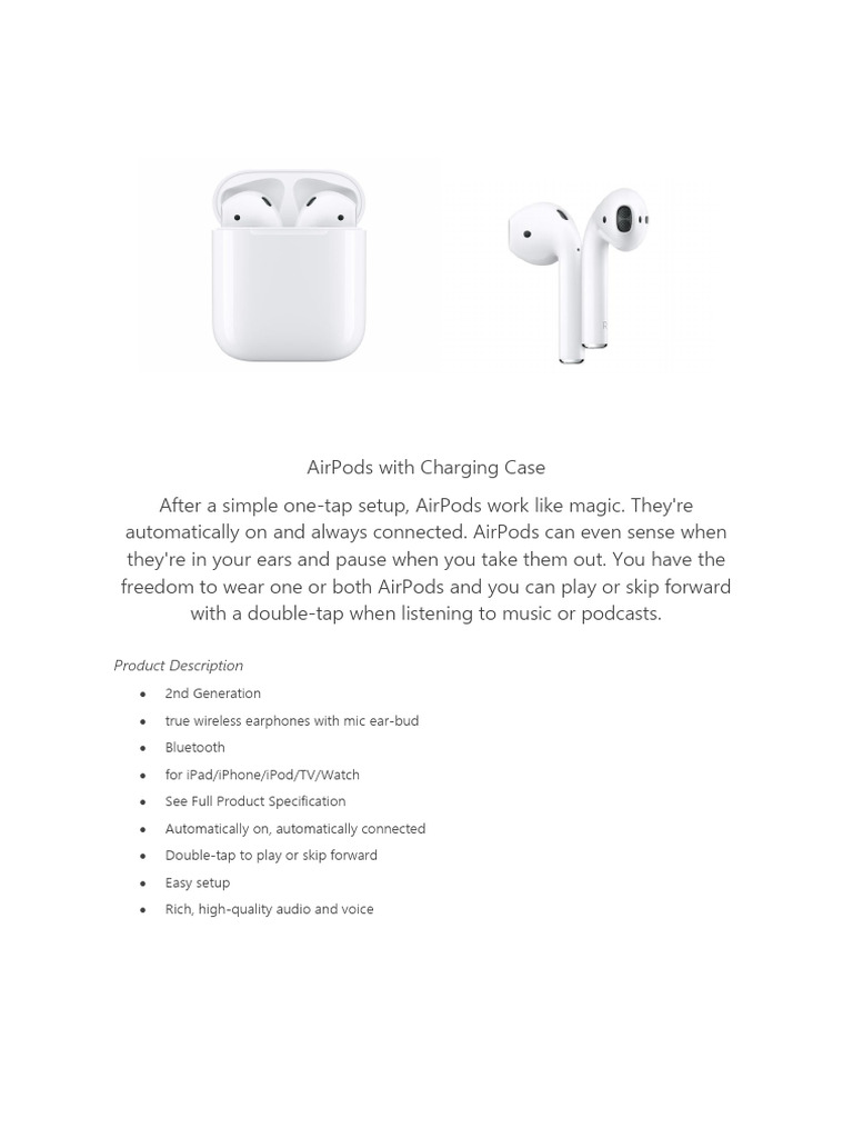 Airpods NIS Website 1 3 | PDF | Cooking, Food & Wine | Wellness