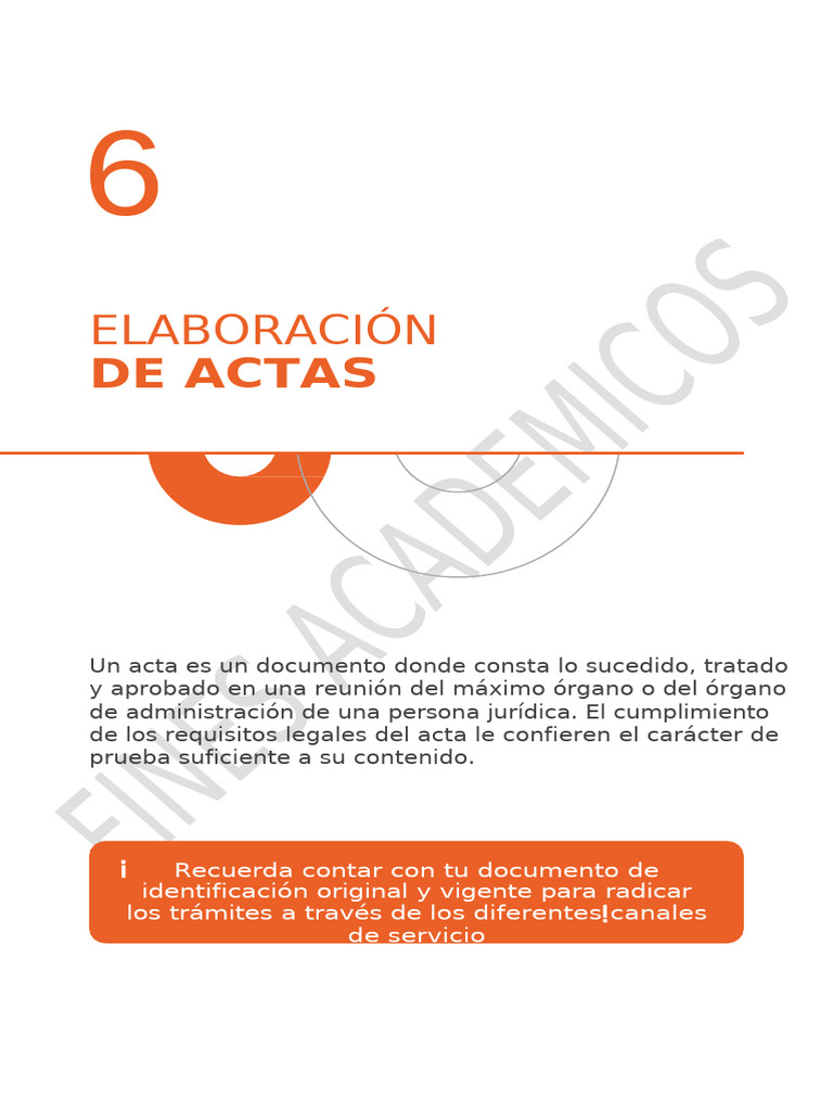 Guia 6 - Elaboració de Actas | PDF