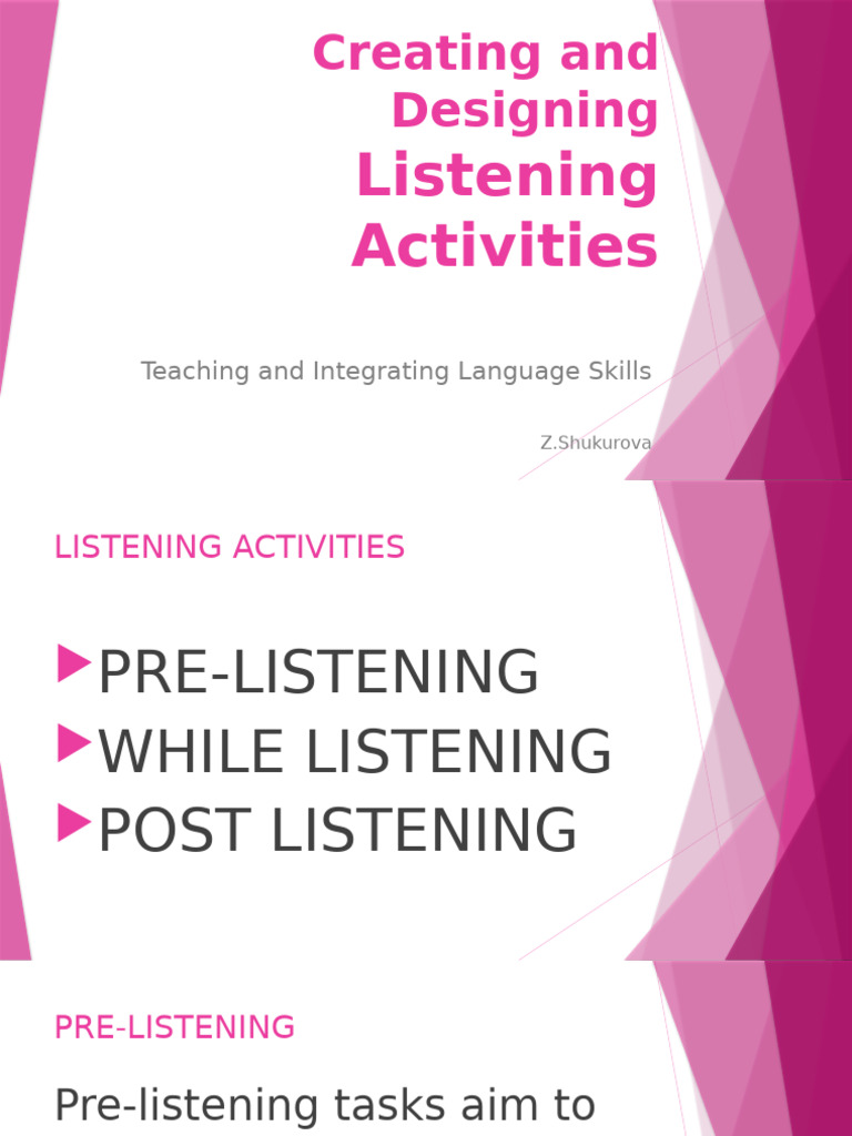 Creating Listening Activities | PDF
