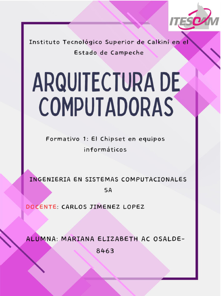 Formativo 1-El Chipset en equipos informáticos | PDF | Hardware de la computadora | Microprocesador