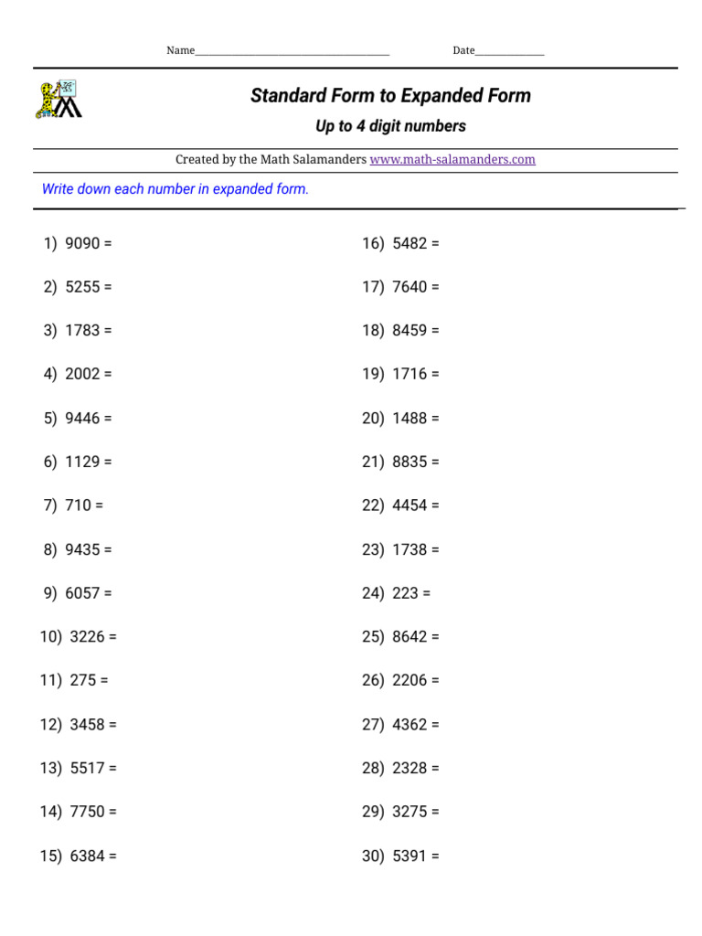 V Expanded Form | PDF