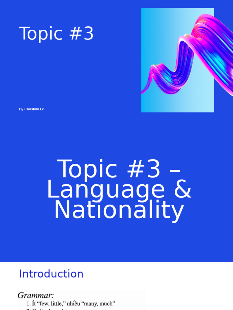 Topic 3 | PDF
