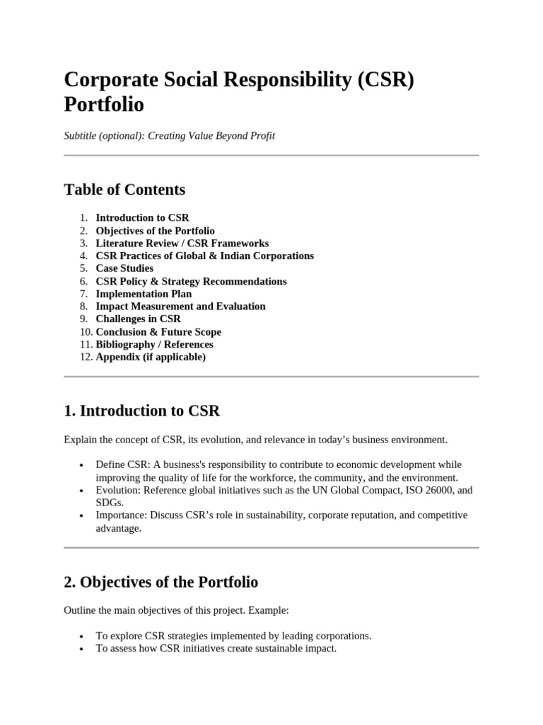 Corporate Social Responsibility Strategies | PDF | Corporate Social ...