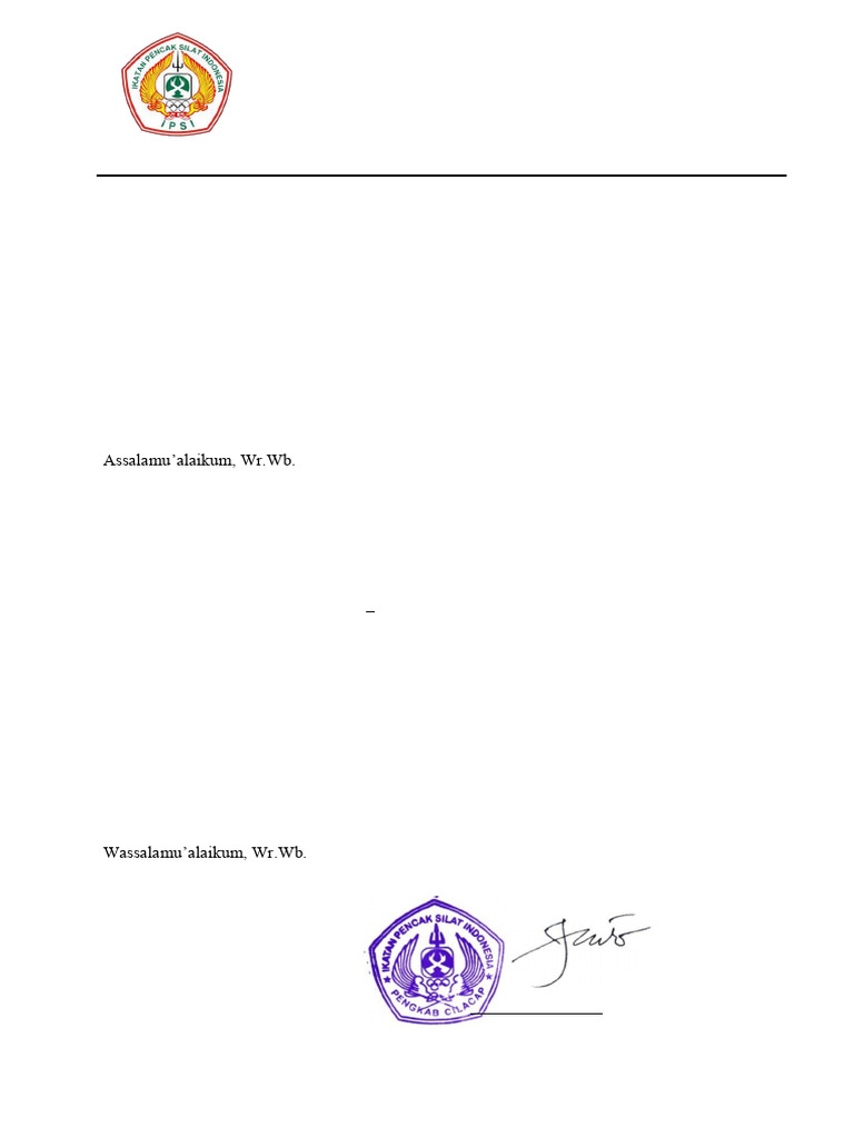Surat Undangan TM Kejurpel 2024 | PDF