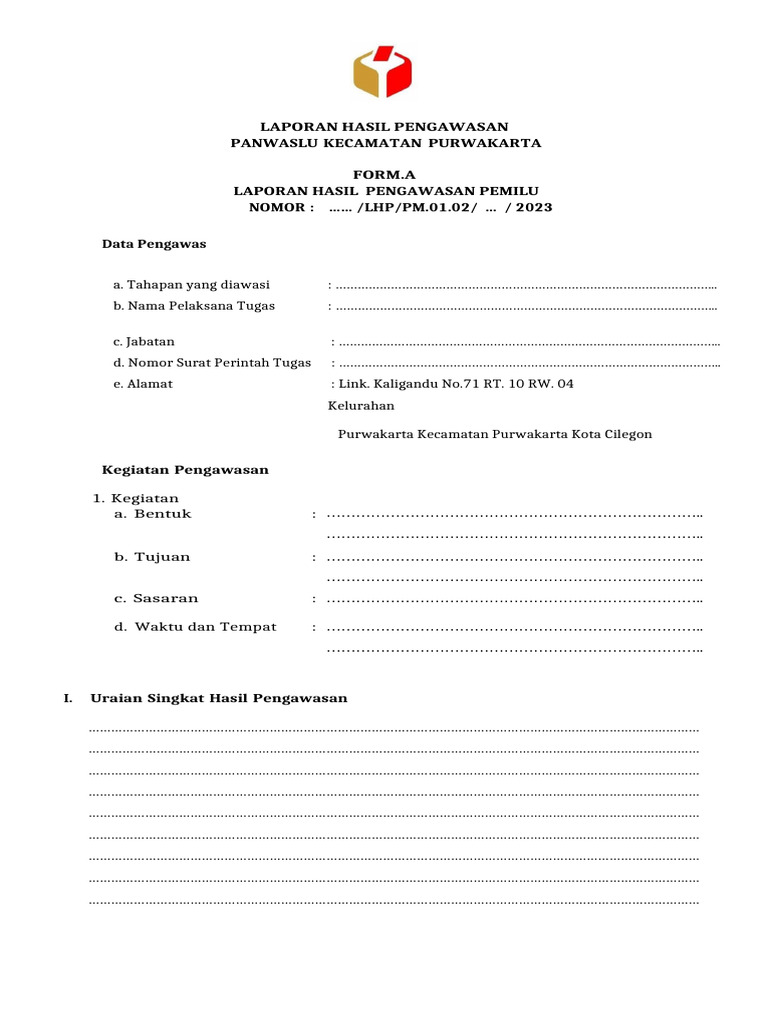 Format Form A | PDF