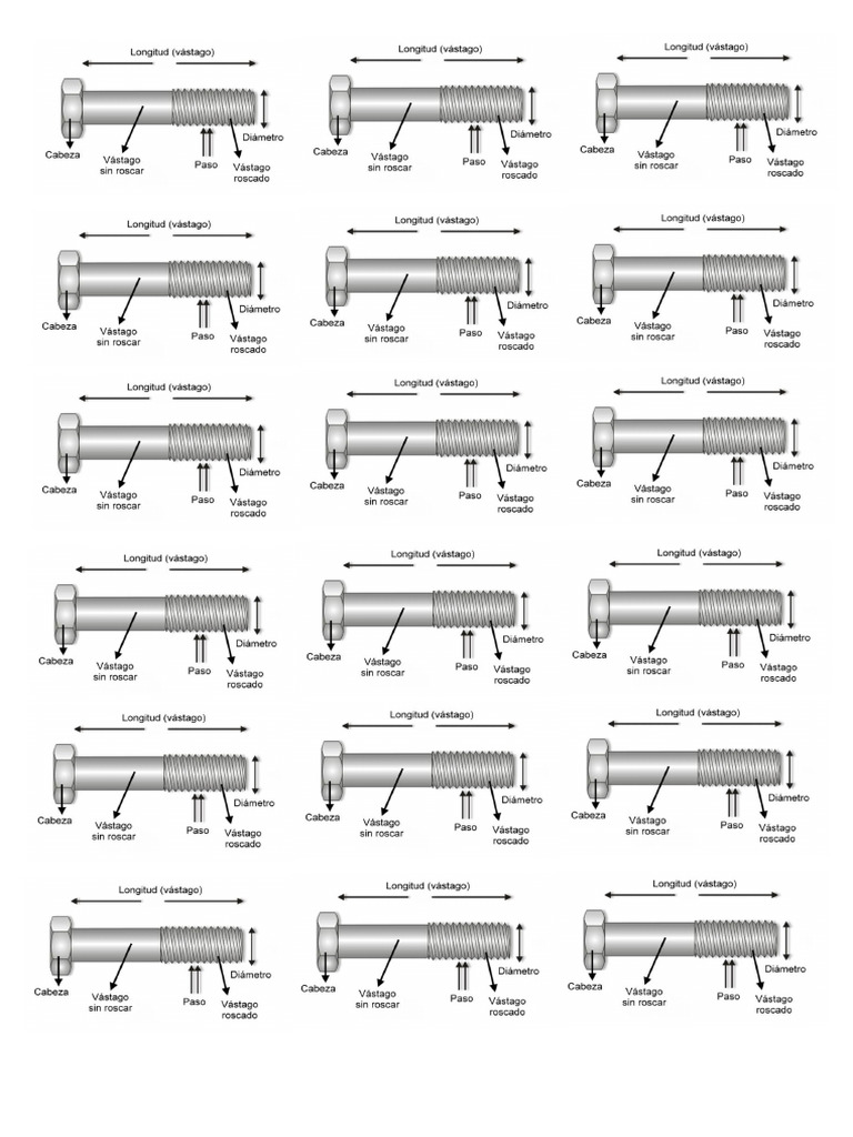 Partes Del Perno | PDF