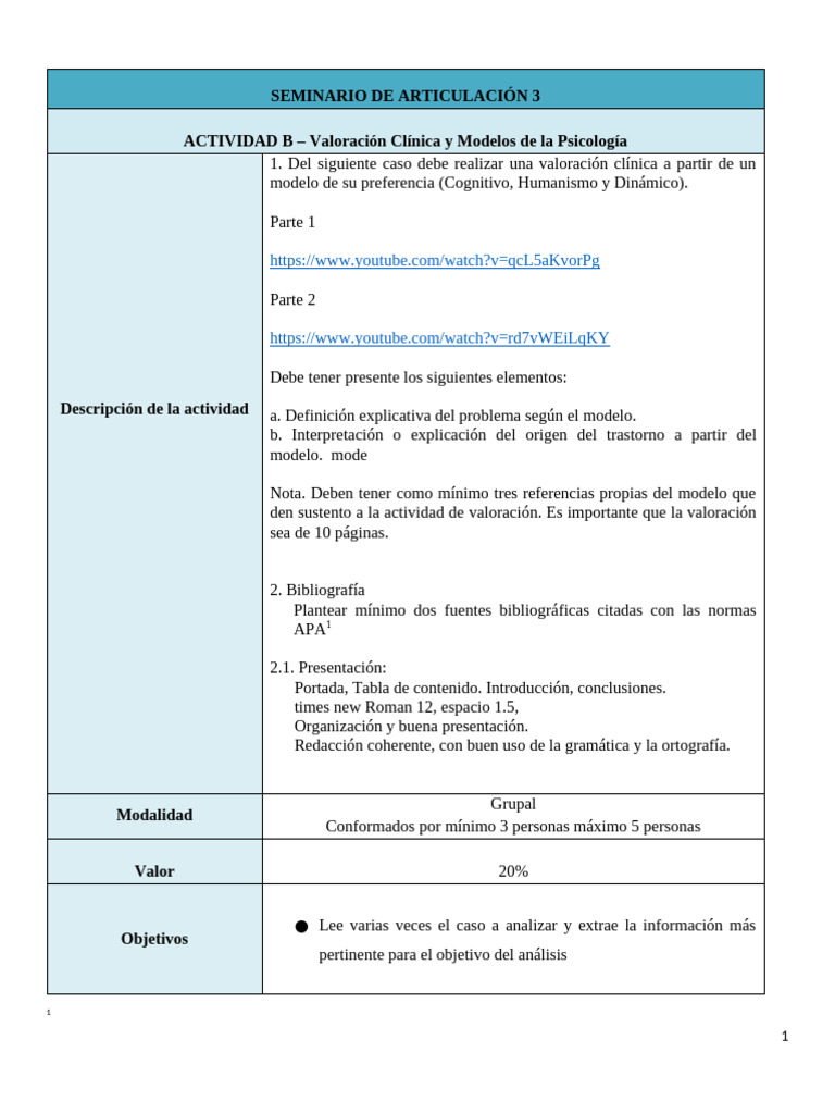 Actividad B Sehun Modelo Cognitivo | PDF | Desorden hiperactivo y deficit de atencion | Terapia ...